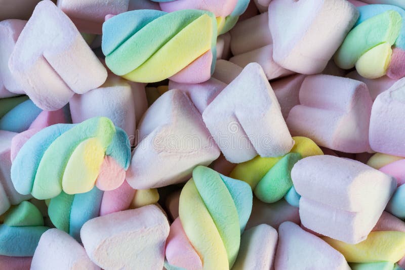 Closeup Of Colorful Mini Marshmallows Background Stock Photo - Image of ...