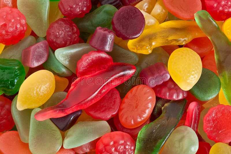 Closeup of Colorful Mix of Candy Stock Image - Image of candy, yellow ...