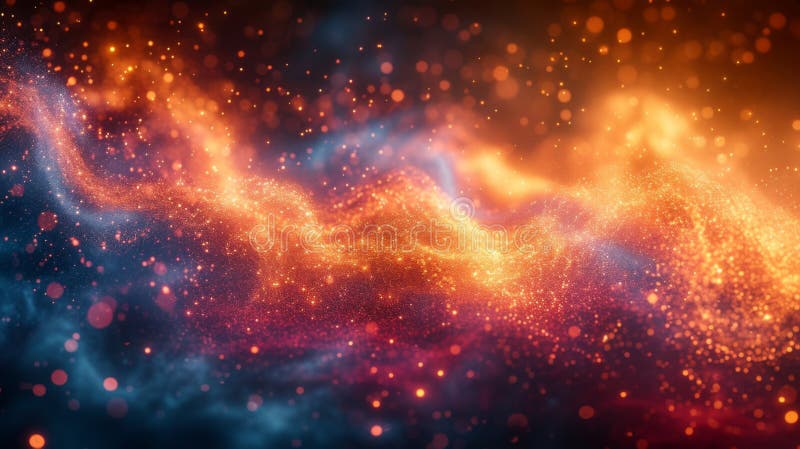 Closeup of Colorful Sparks Dancing in the Night Sky Capturing the ...