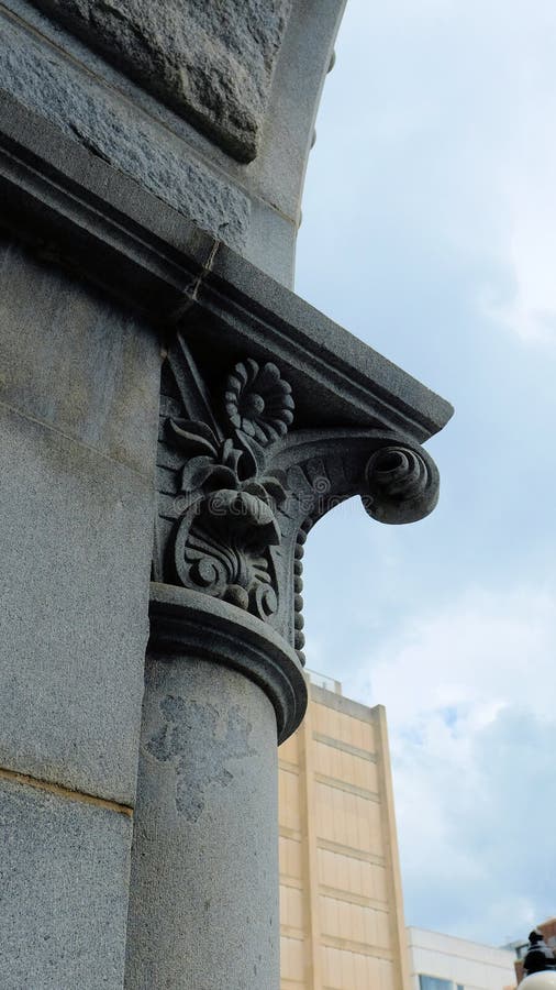Closeup of a Column S Composite Ionic Capital Editorial Photography ...