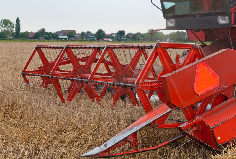 Modern Combine Harvester at Work Editorial Stock Photo - Image of ...