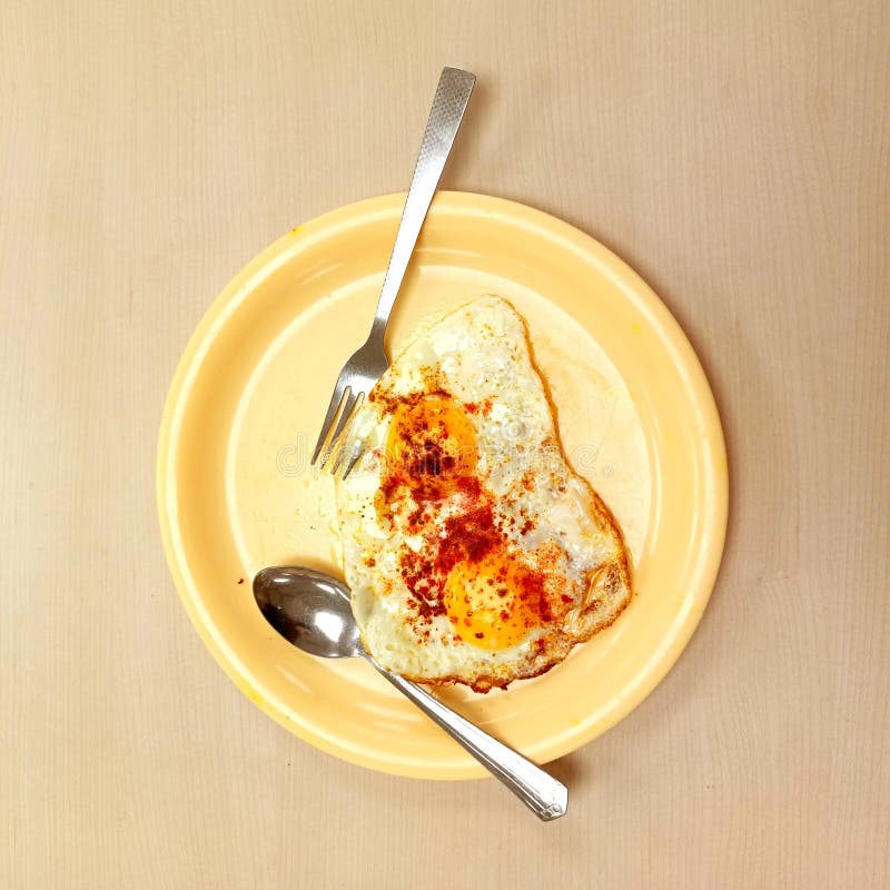 Egg Half Fry without Bread-1 Stock Photo - Image of meal, lunch: 277554094