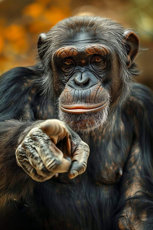 Chimpanzee Pointing Stock Illustrations – 285 Chimpanzee Pointing Stock ...