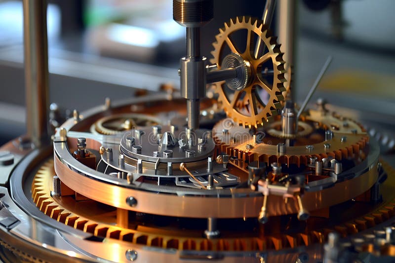 Intricate Clockwork Mechanism Gears, Springs, and Precision Engineering ...