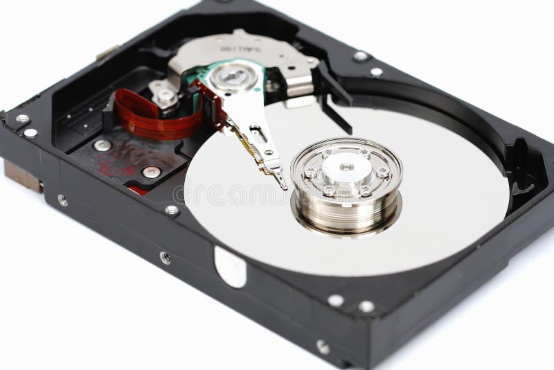 Closeup Computer Hard Disk. Stock Image - Image of harddisk ...