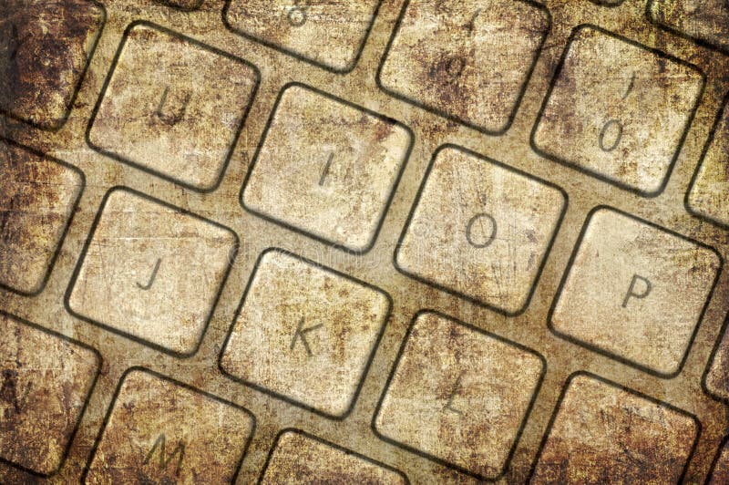 Grunge keyboard stock image. Image of computer, concept - 29800261