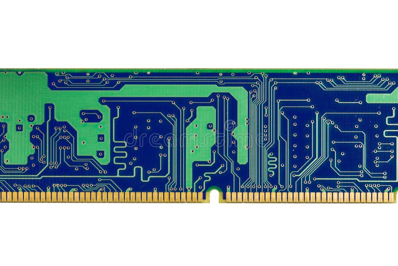 Closeup of Computer Memory Chip Stock Photo - Image of board, card ...