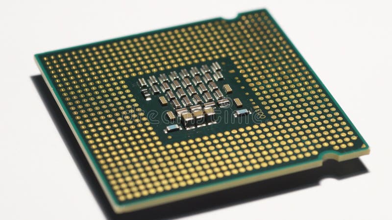 Closeup of Computer Processor Cpu Surface. Stock Footage - Video of ...