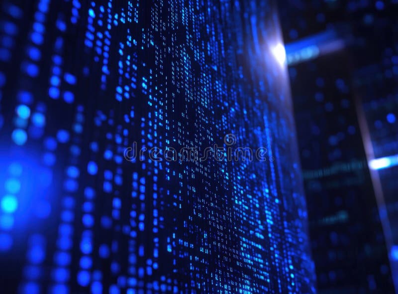 Closeup of a Computer Screen Showing Extensive Numerical Data Stock ...