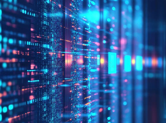 Closeup of a Computer Screen Showing Extensive Numerical Data Stock Image - Image of internet ...