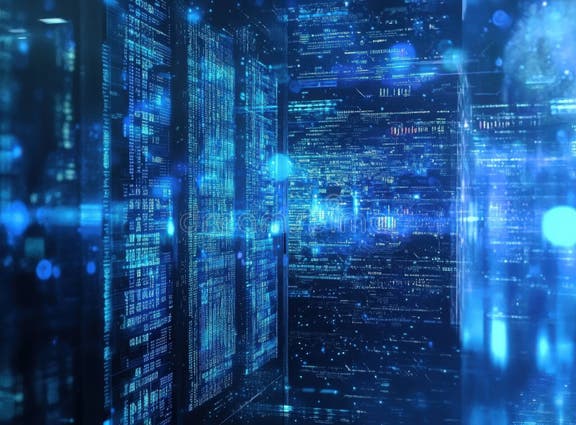 Closeup of a Computer Screen Showing Extensive Numerical Data Stock ...