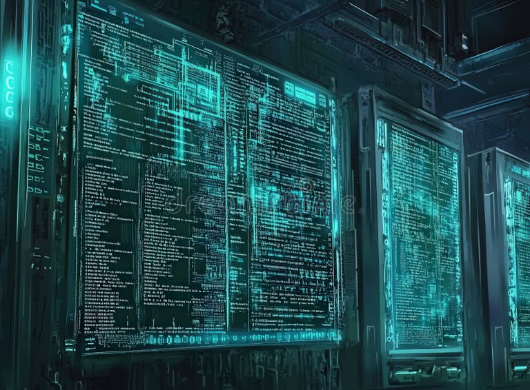 Closeup of a Computer Screen Showing Extensive Numerical Data Stock Photo - Image of display ...