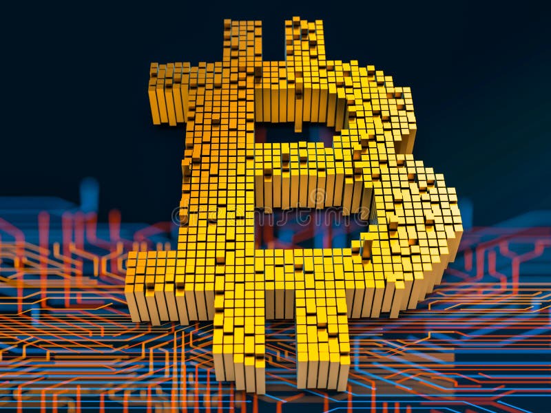 Closeup Concept of Small Metal Cubes in a Random Layout that Build Up ...