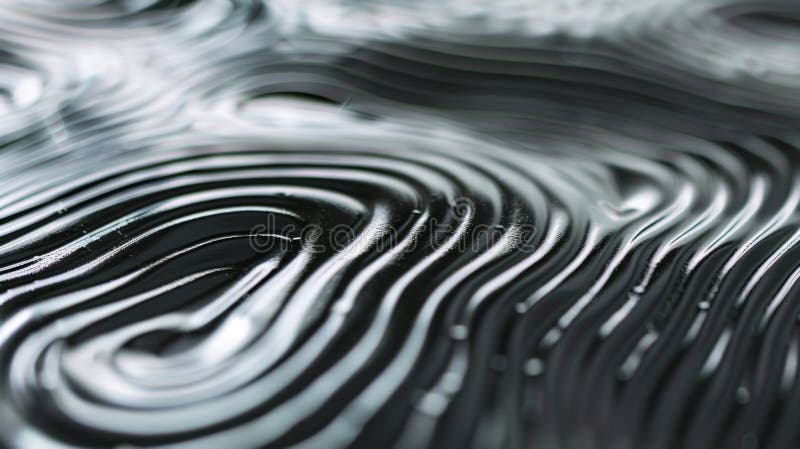 A Closeup of a Conductive Ink Pattern with Raised Ridges that Give the ...