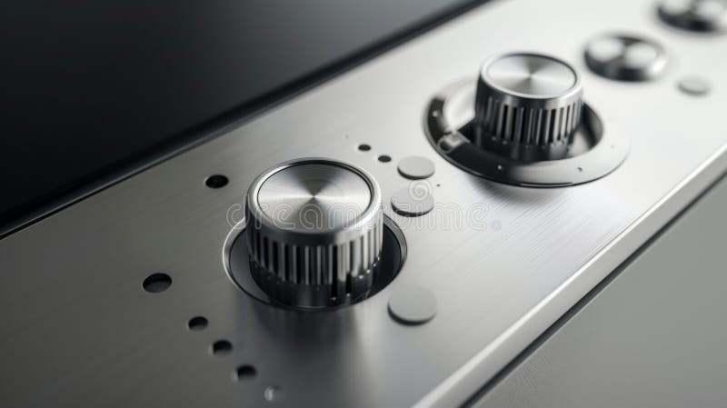 Closeup of the Control Panel Buttons on an Exhaust Fan Showing a ...