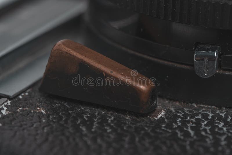 Closeup of Controls an Old Vintage Camera Stock Image - Image of ...