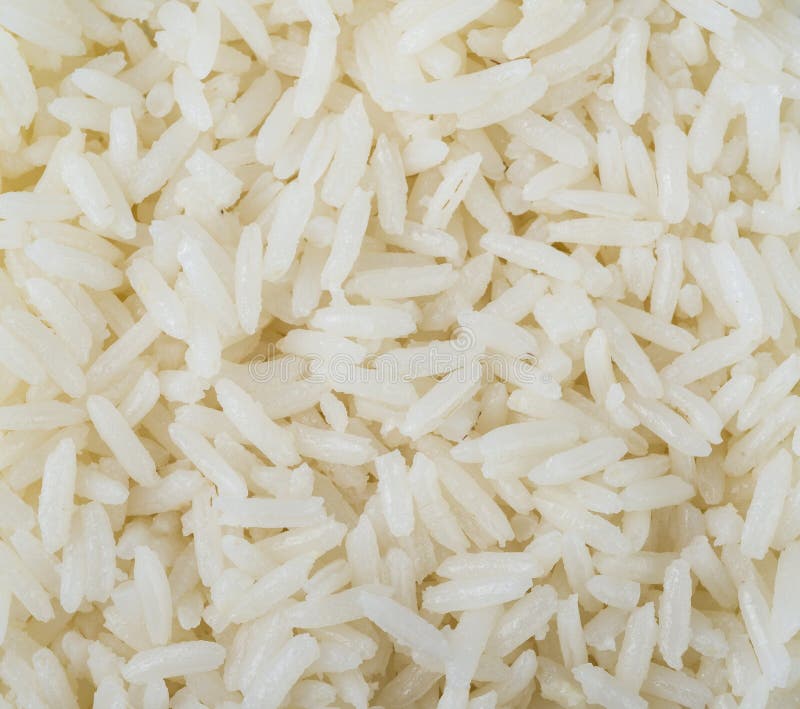 Closeup of Cooked White Rice. Food Backdrop Stock Photo - Image of ...