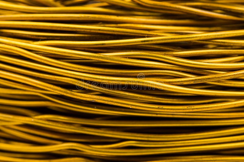 Closeup of Copper Coil Wiring Stock Image - Image of communication ...