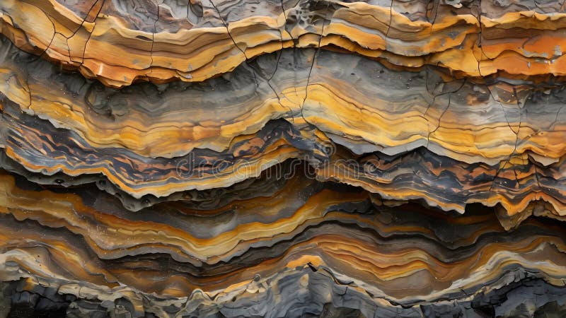 A Closeup of a Core Sample Revealing Intricate Layers and Textures that ...