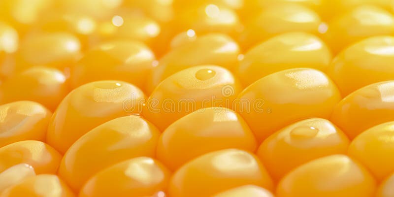 A Closeup of the Corn Texture, Showcasing Its Smooth and Slightly ...