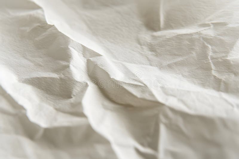 Closeup Wrinkled White Paper Bag Texture Stock Illustration ...