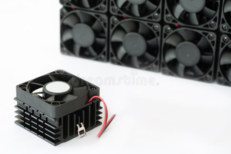CPU cooler heatsink stock image. Image of detail, equipment - 109693871