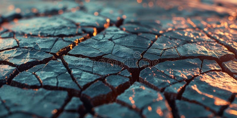 Closeup of Cracked Black Stone Surface with Deep Texture. Stock Photo ...