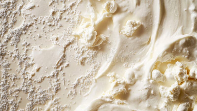 Closeup of Creamy Vanilla Ice Cream Texture Stock Illustration ...