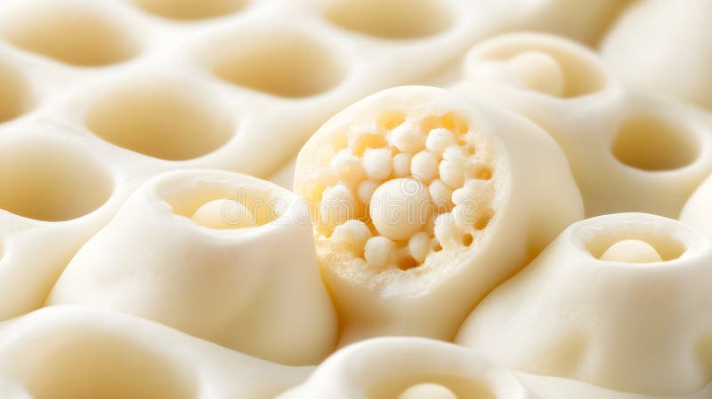 Closeup of Creamy White Abstract Shapes with Royalty Free Image Stock ...