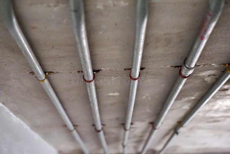 Design and Structure of Pipe Electric Wire in Buildings Ceiling Stock ...