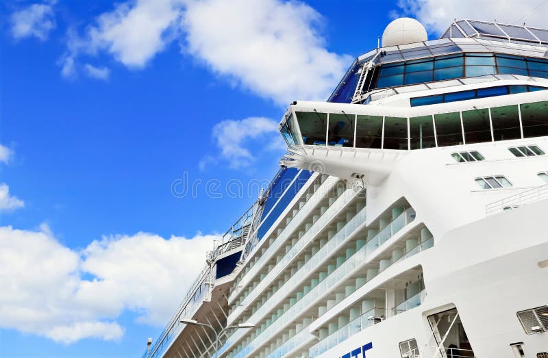 Closeup of Cruise Ship stock image. Image of tourism - 88339499
