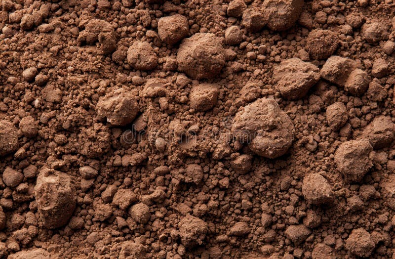Closeup of Crumbly Brown Soil Texture Stock Illustration - Illustration ...