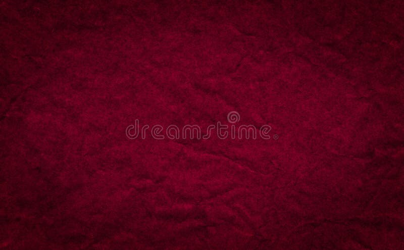 Closeup Crumpled Dark Red Color Paper Texture Backdrop. Burgundy ,Red ...