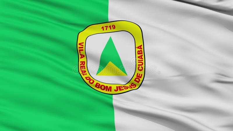 Closeup Cuiaba City Flag, Brasil Stock Video - Video of city, national ...