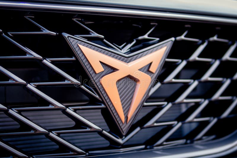 Closeup of Cupra Logo Golden Sign Editorial Stock Image - Image of ...