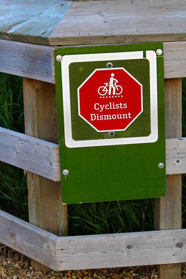 Dismount and push sign stock image. Image of green, cycling - 80238363