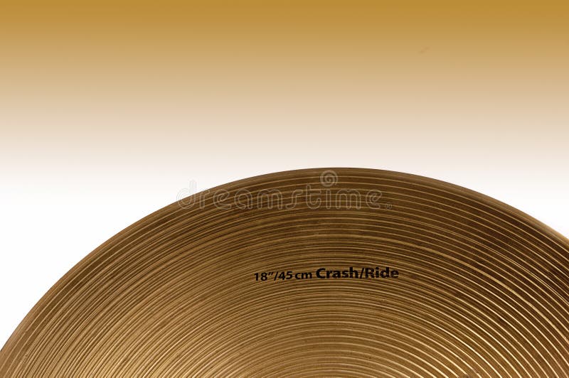 Closeup Cymbal stock image. Image of brass, textures - 70378829