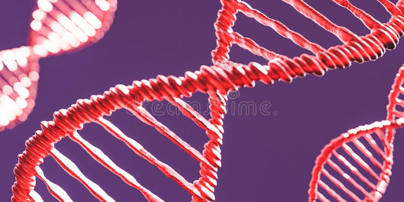 3D Animation of DNA Strands Over Dark Background Stock Image - Image of ...