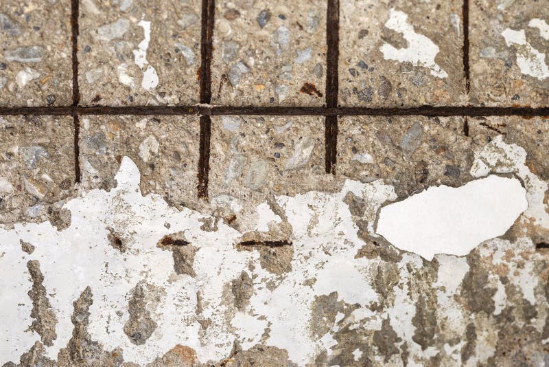 Closeup Damaged Cement Wall Texture Background Stock Photo - Image of ...