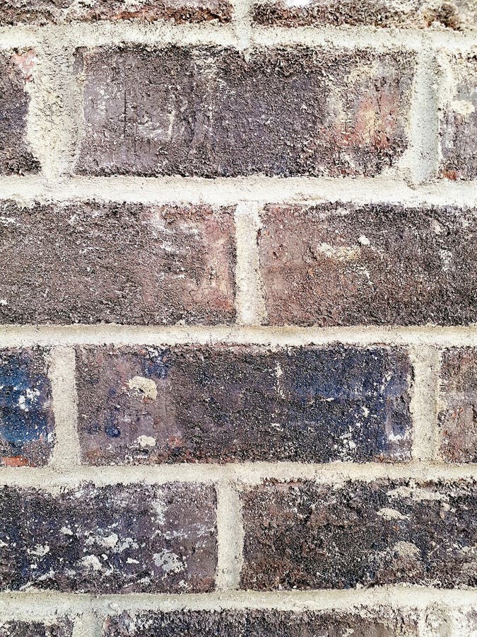Closeup of a Dark Gray Brick Wall. Stock Photo - Image of grunge ...