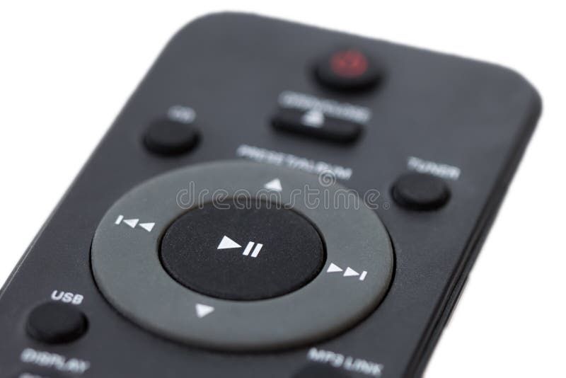 Closeup of a Dark Grey Remote Control Stock Photo - Image of controller ...
