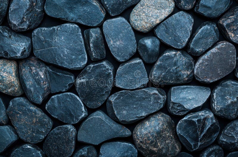 Closeup of Dark Natural River Rocks Stock Illustration - Illustration ...