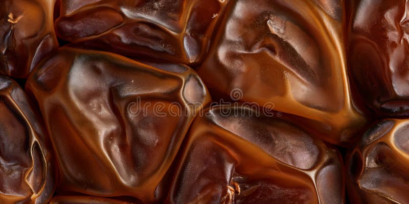 A Closeup of the Dates Texture, Showcasing Their Smooth and Slightly ...