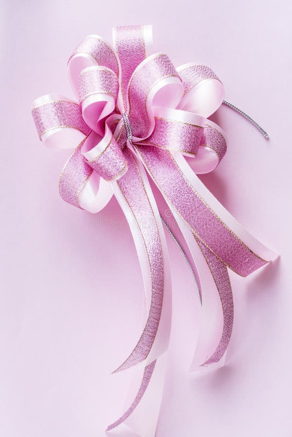 Closeup of Decorative Ribbon Bow Stock Photo - Image of macro ...