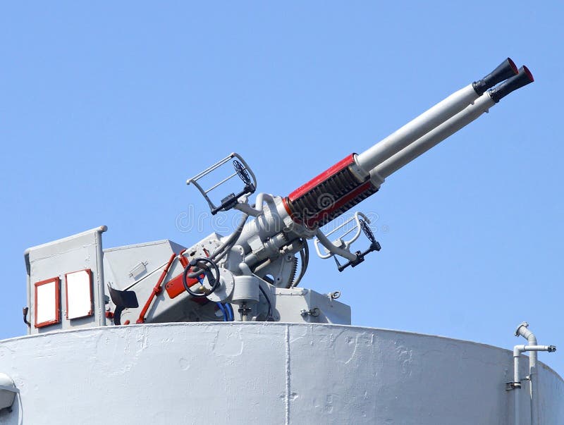 The Closeup of Defense Cannon Stock Photo - Image of cannon, mast: 63004938