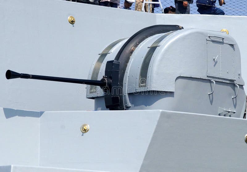The Closeup of Defense Cannon Stock Photo - Image of military, cannon ...