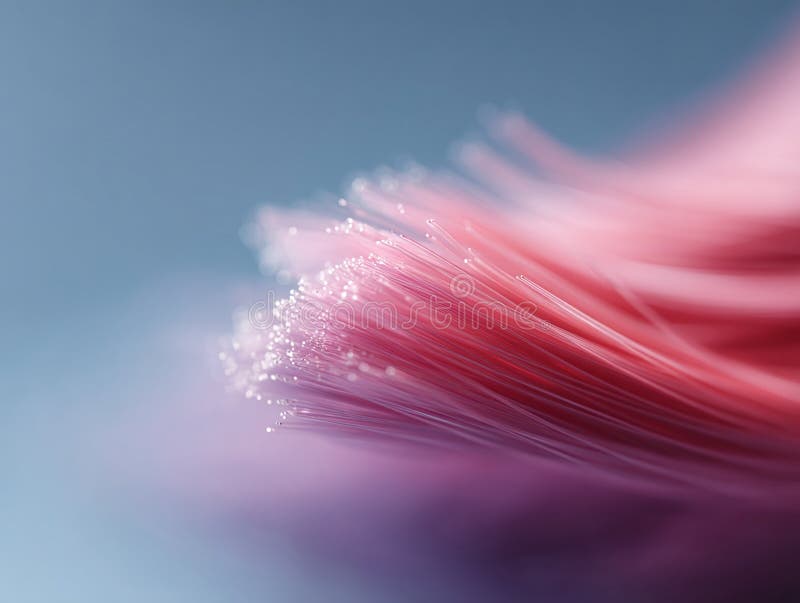Closeup of Delicate Pink Fibers, Suggesting Softness, Technology, or ...