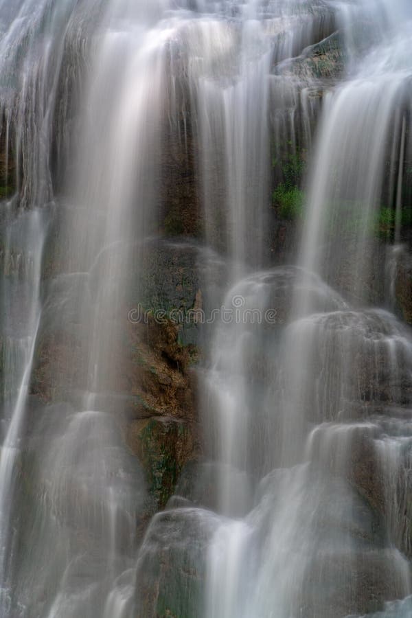 Closeup of Delphi Falls in New York Stock Photo - Image of rock ...