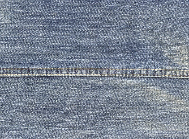 The Closeup of Denim Jeans Texture with Seams Stock Photo - Image of ...