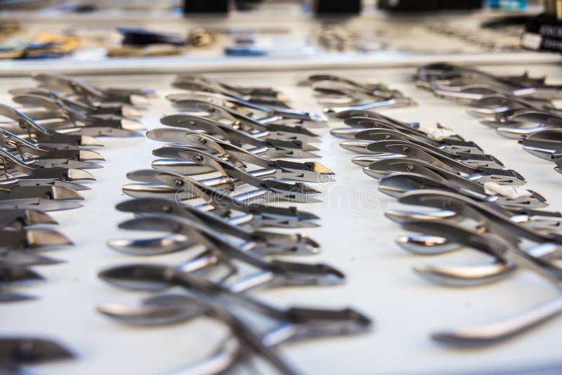Closeup of Dental Instruments on the Table Stock Image - Image of care ...